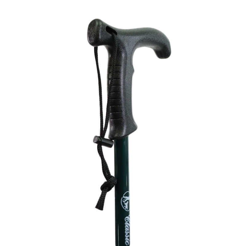 Height Adjustable Green Trekking Pole - WalkingSticks.co.uk