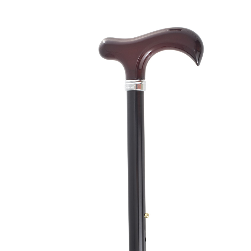Ladies' Burgundy Orthopaedic Cane - WalkingSticks.co.uk