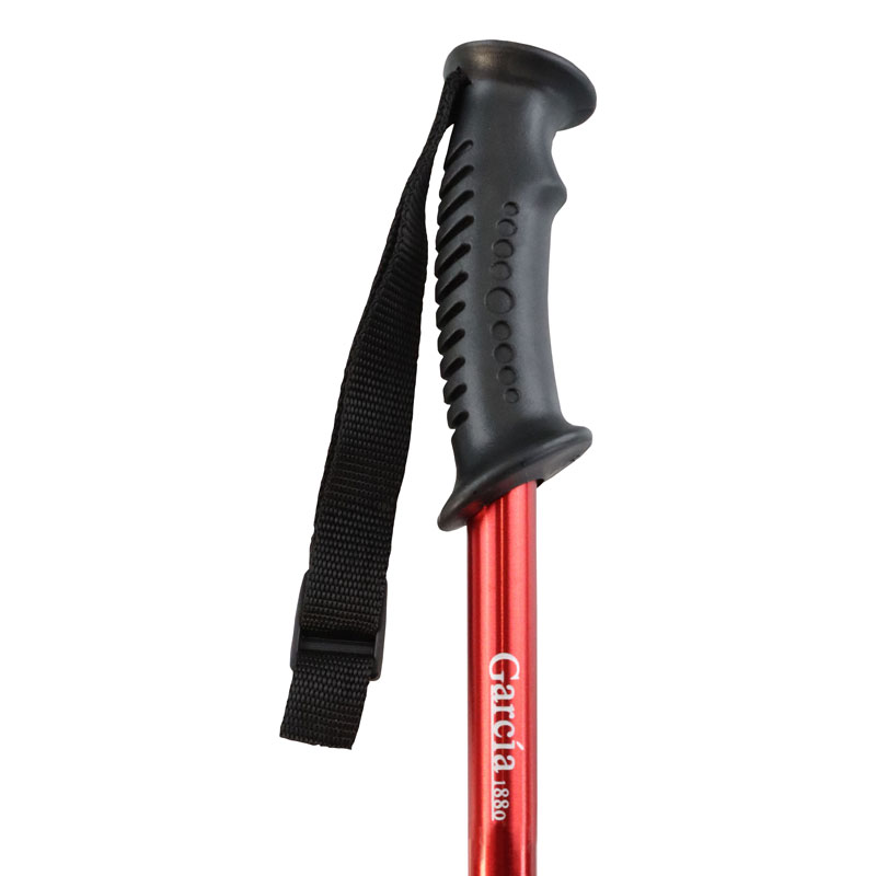 Aluminium Telescopic Red Trekking Pole - WalkingSticks.co.uk