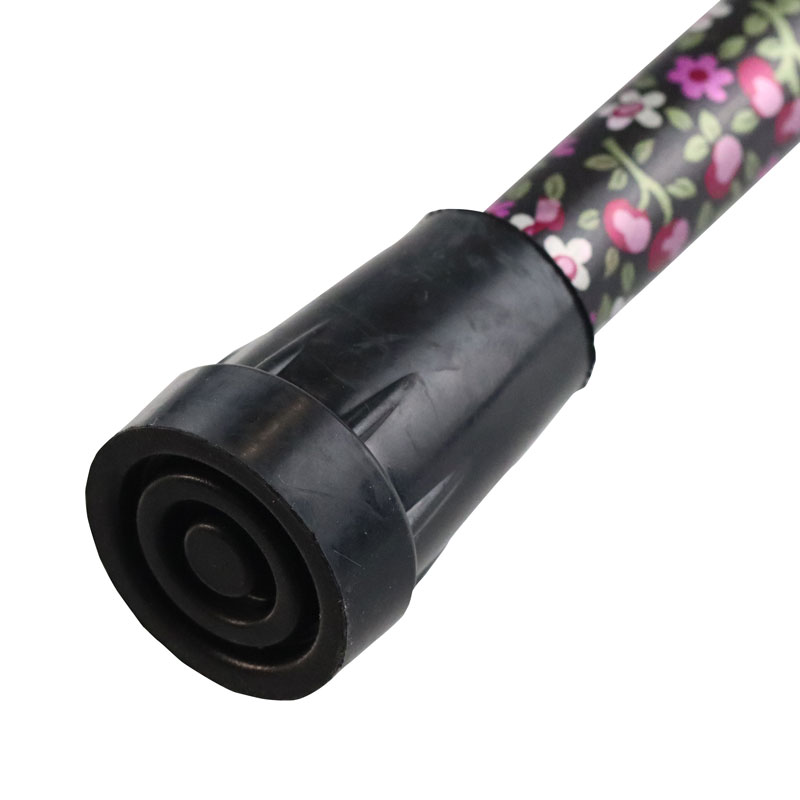 Adjustable Derby Cane (Violet Flowers) - WalkingSticks.co.uk