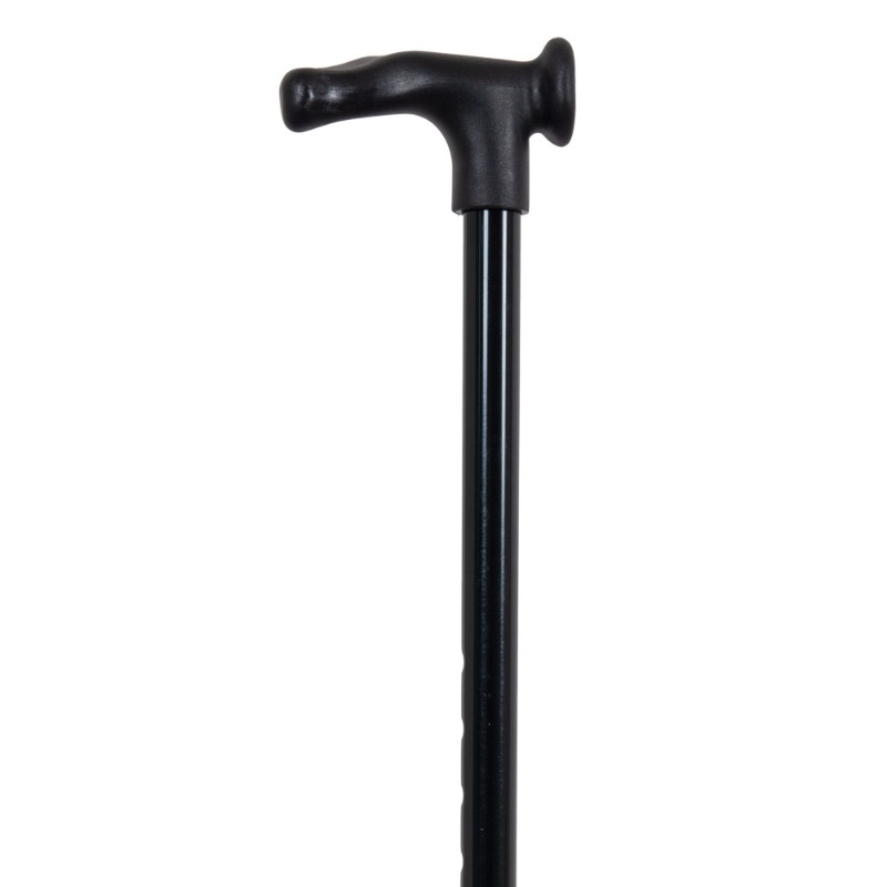 Black Ergonomic Cane (Right Hand) - WalkingSticks.co.uk