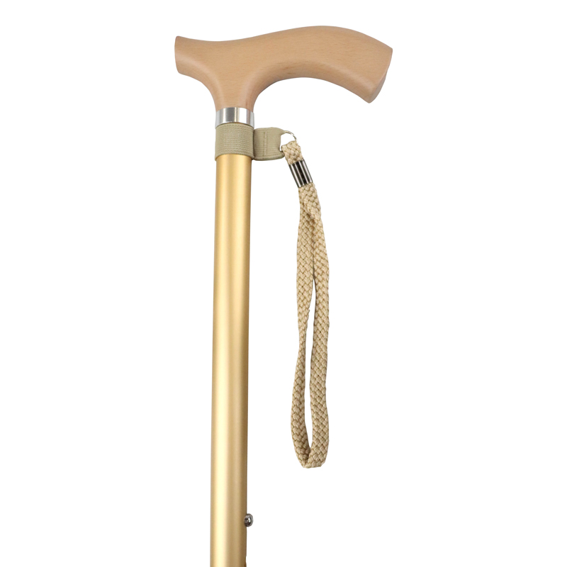 Metallic Gold Adjustable Stick - WalkingSticks.co.uk