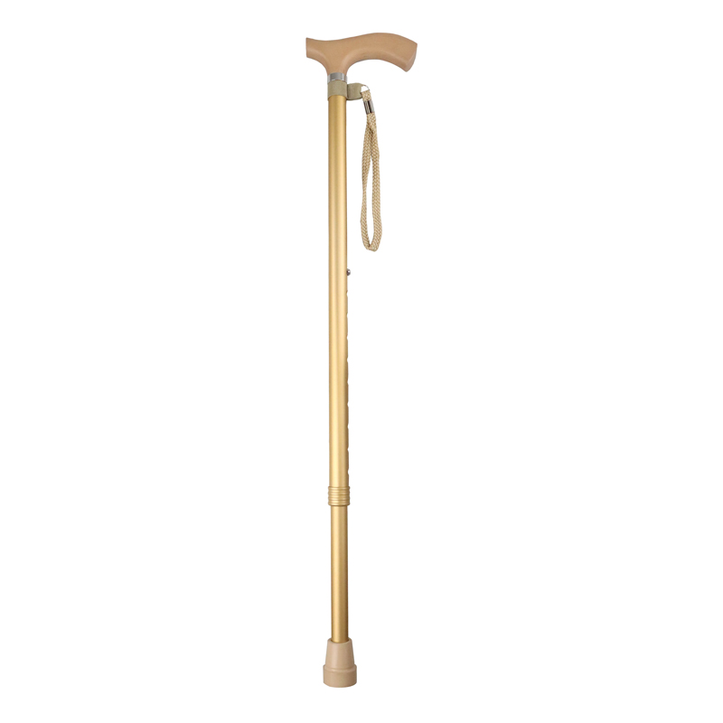 Metallic Gold Adjustable Stick - WalkingSticks.co.uk