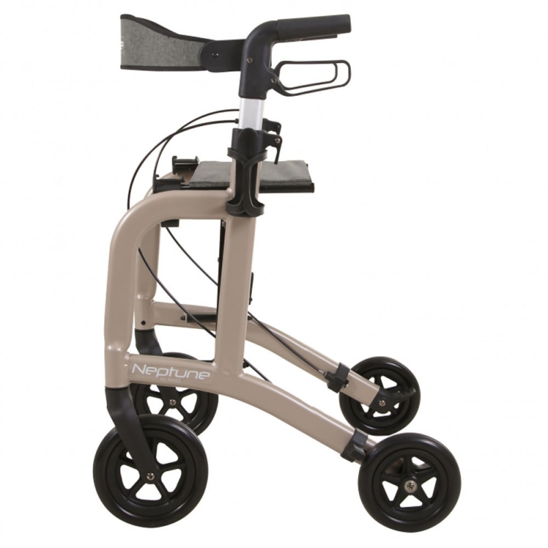 Neptune Folding Rollator (Champagne) - WalkingSticks.co.uk