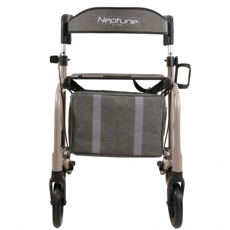 Neptune Folding Rollator (Champagne) - WalkingSticks.co.uk