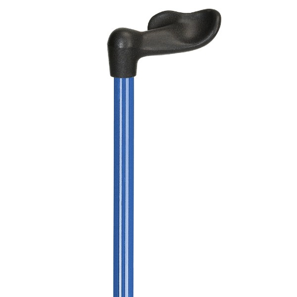 Ossenberg Fischer Blue Walking Stick Left - WalkingSticks.co.uk