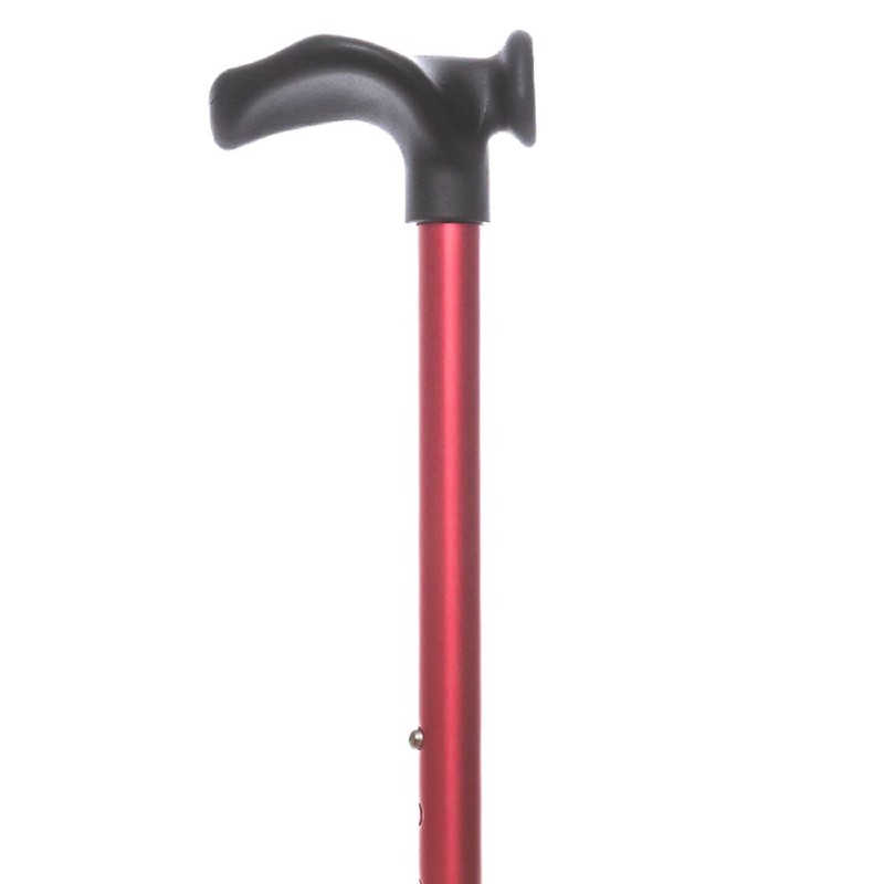 Red Anatomical Right Hand Cane - WalkingSticks.co.uk