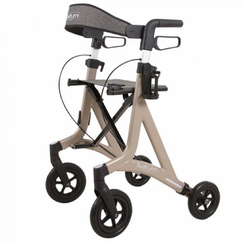 Saturn Folding Rollator (Champagne) - WalkingSticks.co.uk