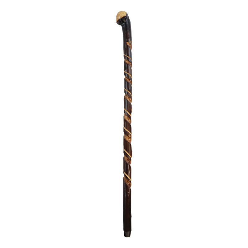 Spiral Knob Handle Chestnut Walking Stick - WalkingSticks.co.uk