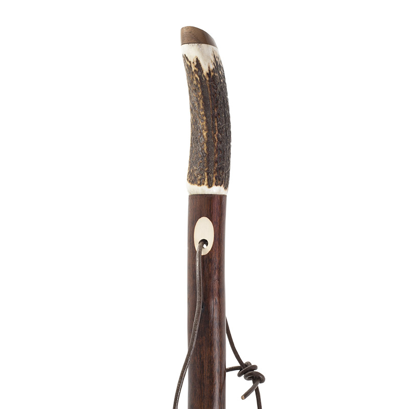 Staghorn Handle Wooden Hiking Stick - WalkingSticks.co.uk