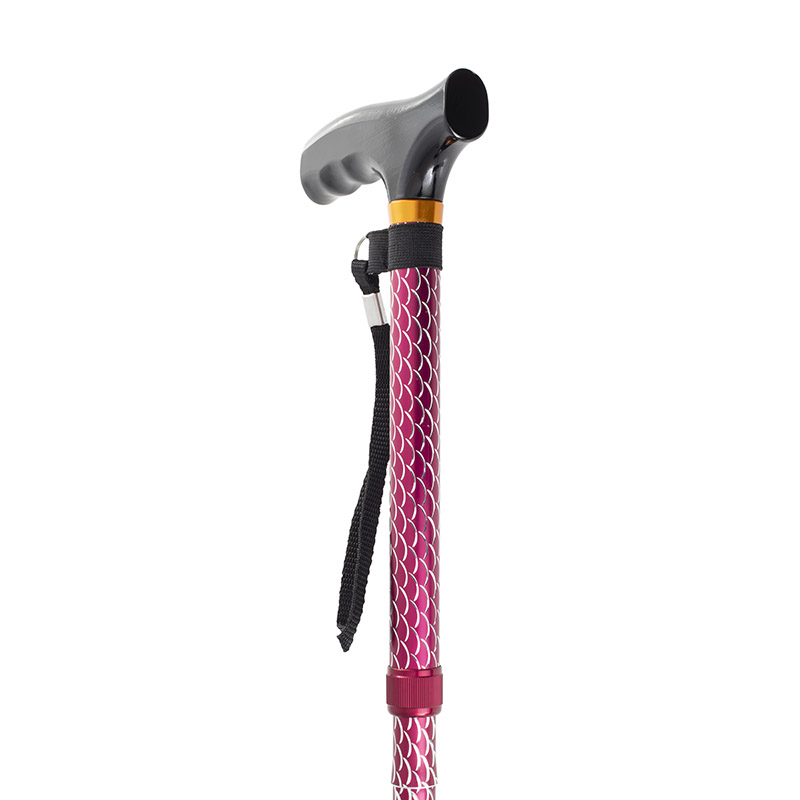 Drive Medical Red Spiral Wave Cane - WalkingSticks.co.uk