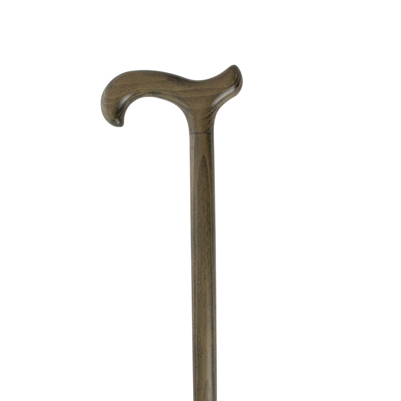 Green Derby Handle Wooden Walking Stick - WalkingSticks.co.uk