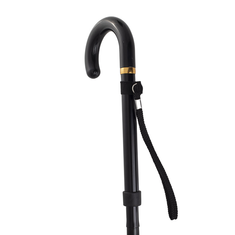 Adjustable Folding Black Walking Stick - WalkingSticks.co.uk