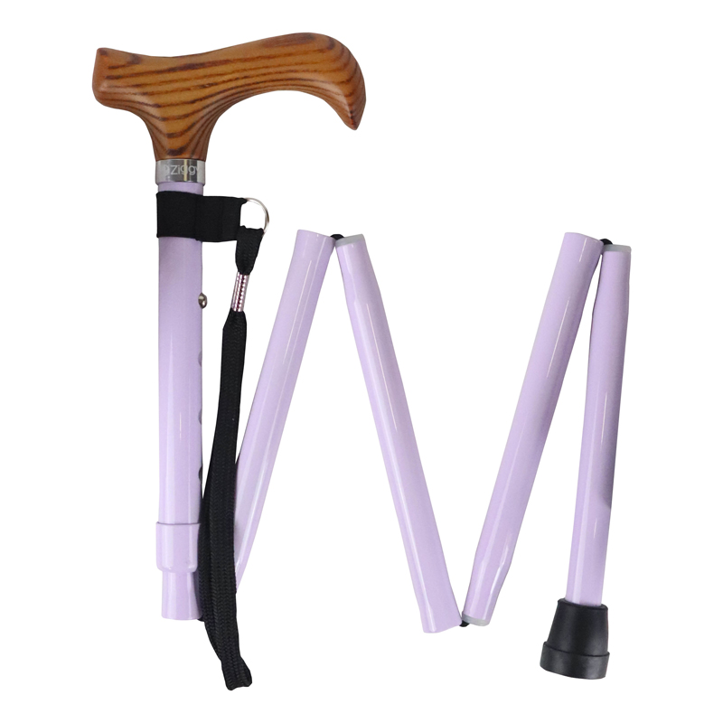 Ziggy Adjustable Folding Lilac Stick - WalkingSticks.co.uk