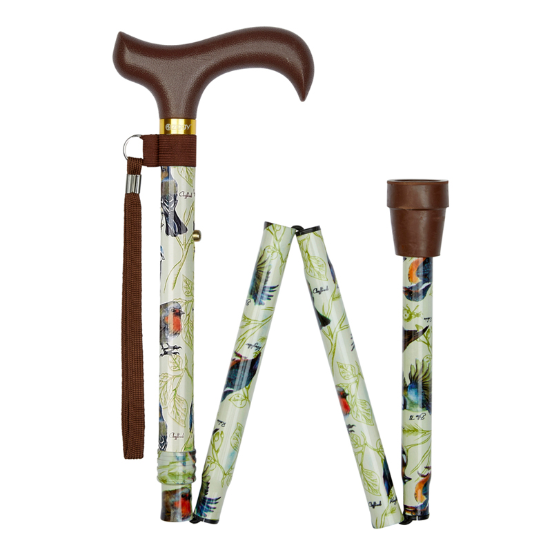 Ziggy Bird-Pattern Walking Stick - WalkingSticks.co.uk