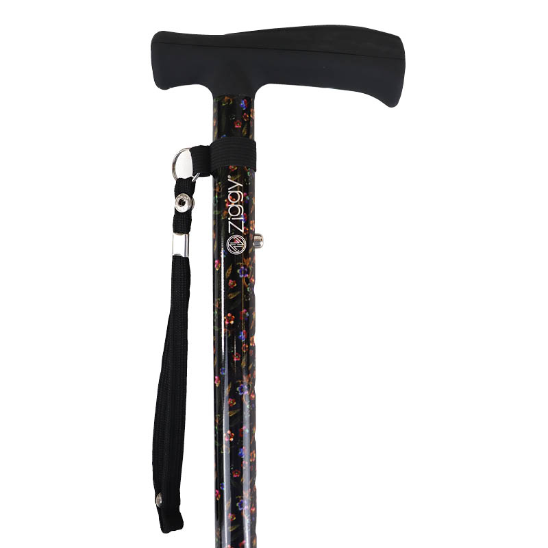 Folding Tribase Crutch Handle Cane - WalkingSticks.co.uk