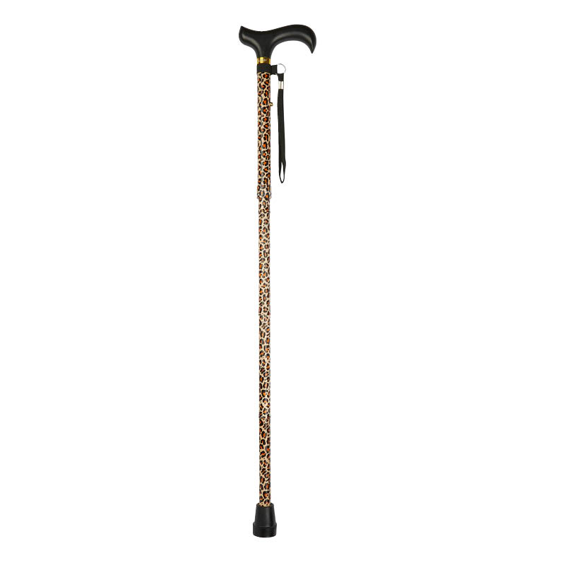 Leopard Print Adjustable Walking Stick - WalkingSticks.co.uk