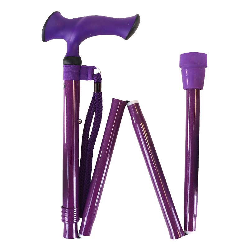 Ziggy Purple Ergonomic Handle Stick - WalkingSticks.co.uk
