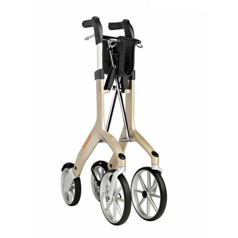 Let's Fly Folding Rollator (Champagne) - WalkingSticks.co.uk