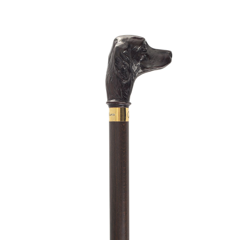 Mahogany Effect Red Setter Hardwood Cane - WalkingSticks.co.uk