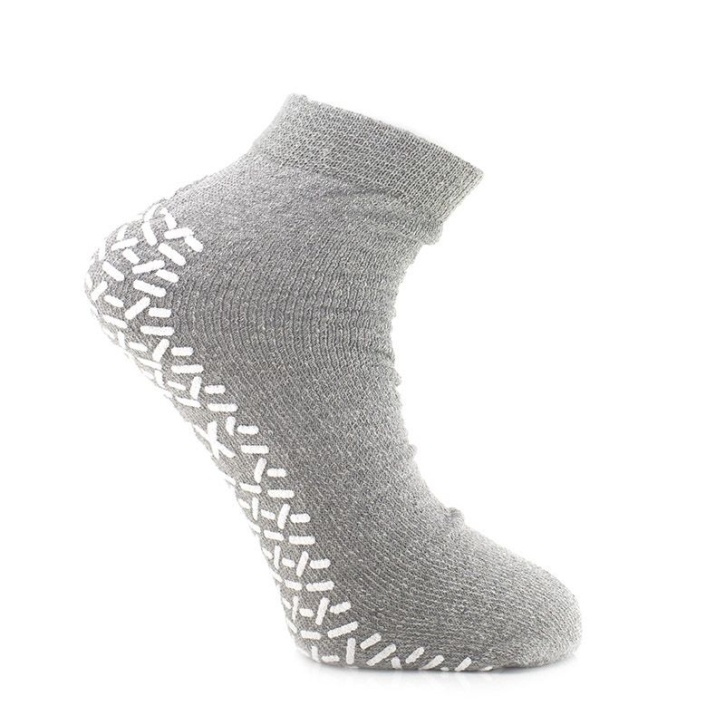 Medline XX-Large Grey NonSlip Socks x1 - WalkingSticks.co.uk