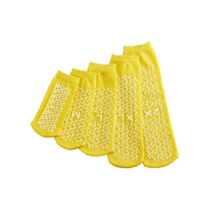 Medline XL Yellow Non-Slip Socks x1 - WalkingSticks.co.uk