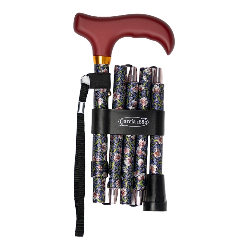 Mini Folding Walking Stick (Mahogany) - WalkingSticks.co.uk