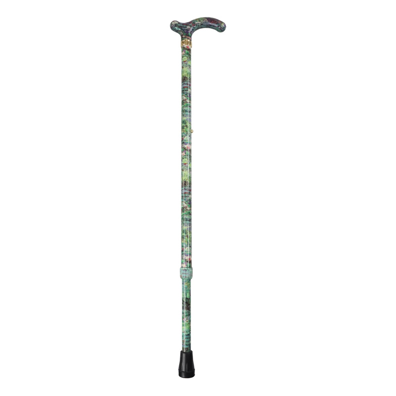 Monet Lily Adjustable Petite Walking Stick - WalkingSticks.co.uk