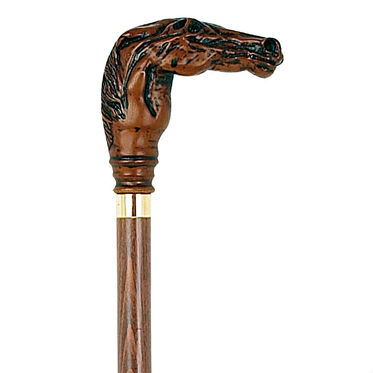 Racehorse's Head Collectors' Walking Stick - WalkingSticks.co.uk