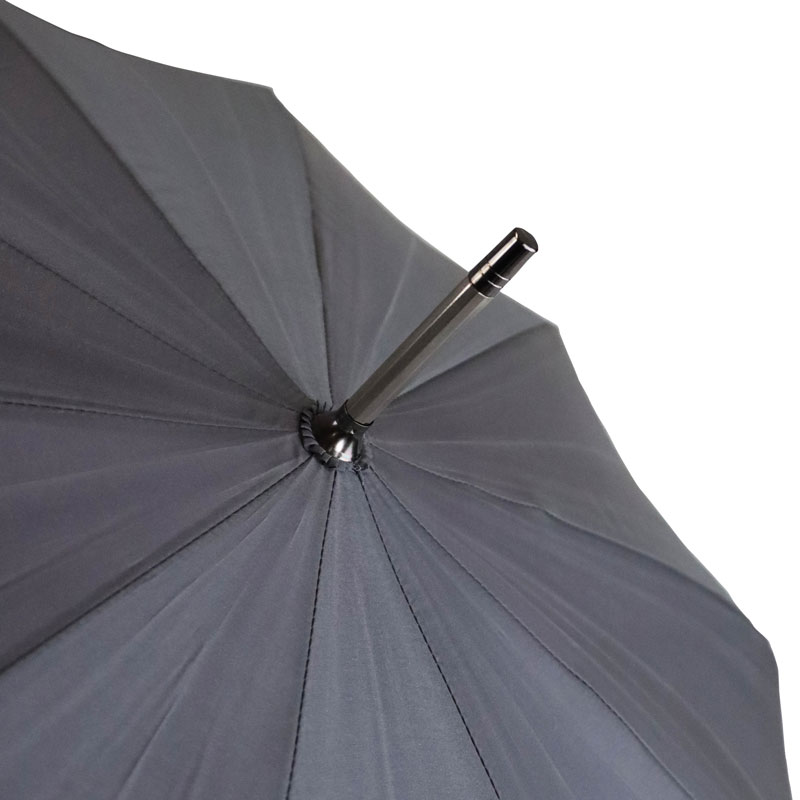 Grey Gent's Umbrella with Bamboo Handle - WalkingSticks.co.uk