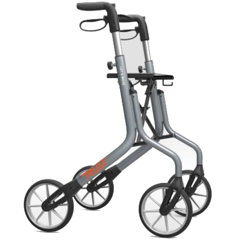 Let's Move Folding Rollator (Grey) - WalkingSticks.co.uk