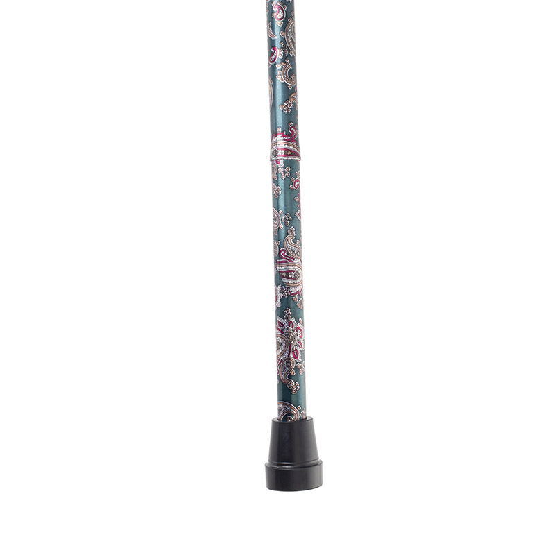 Amoeba Green Patterned Walking Cane - WalkingSticks.co.uk