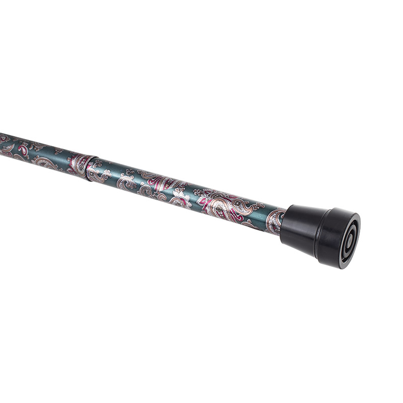 Amoeba Green Patterned Walking Cane - WalkingSticks.co.uk