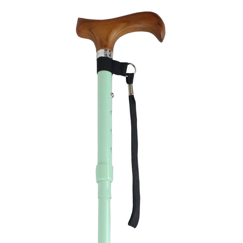 Ziggy Adjustable Folding Green Stick - WalkingSticks.co.uk