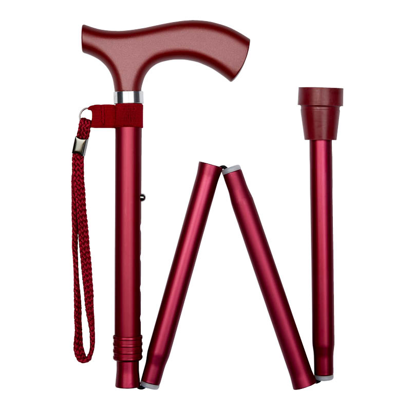 Ziggy Red Metallic Walking Stick - WalkingSticks.co.uk